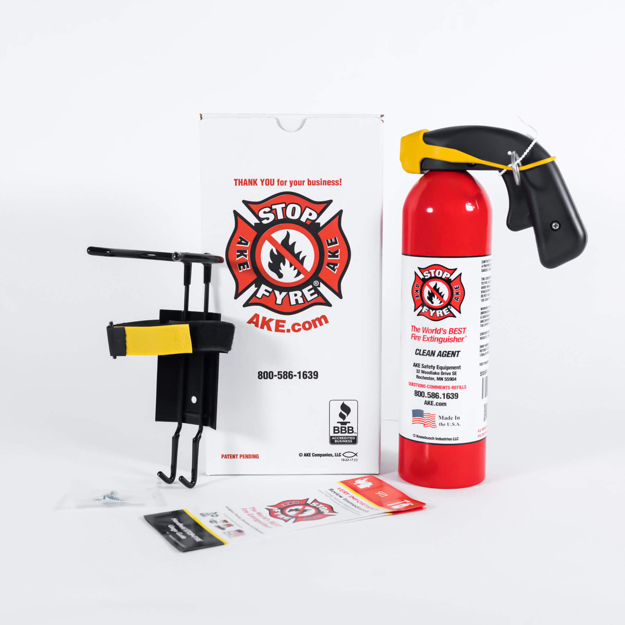 Handheld Fire Extinguishers | STOP-FYRE® | AKE Safety Equipment
