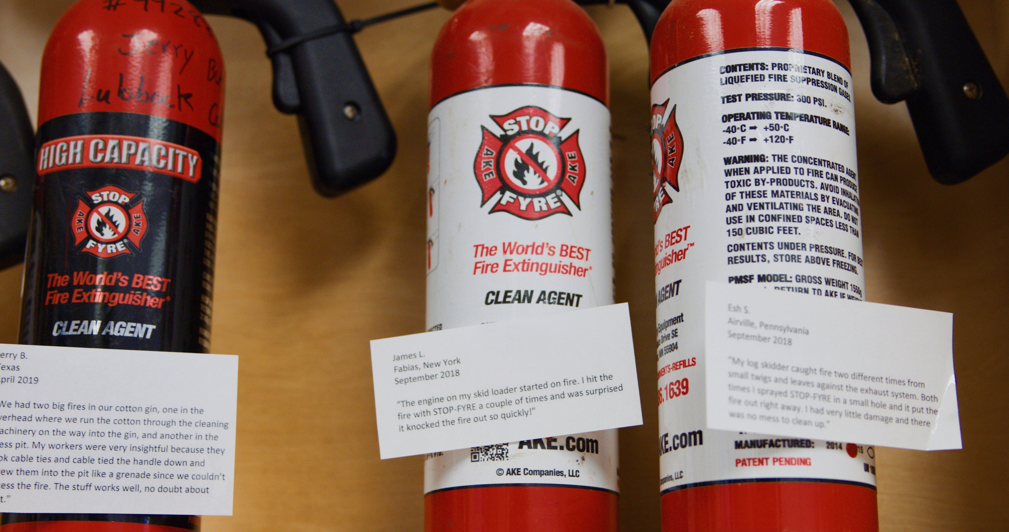 AKE Safety Equipment | STOP-FYRE® | Standard Fire Extinguisher